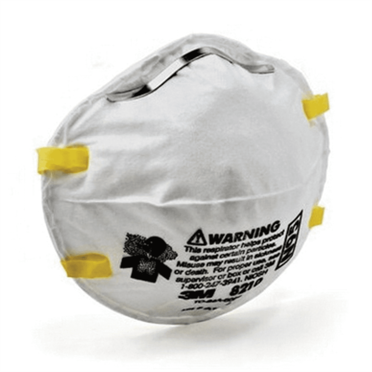 3M 8210 N95 Disposable Dust Respiratory Air Particulate Mask ...