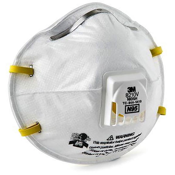 3M Industrial Dust Respiratory Face Mask, N95 Particulate Respirator ...