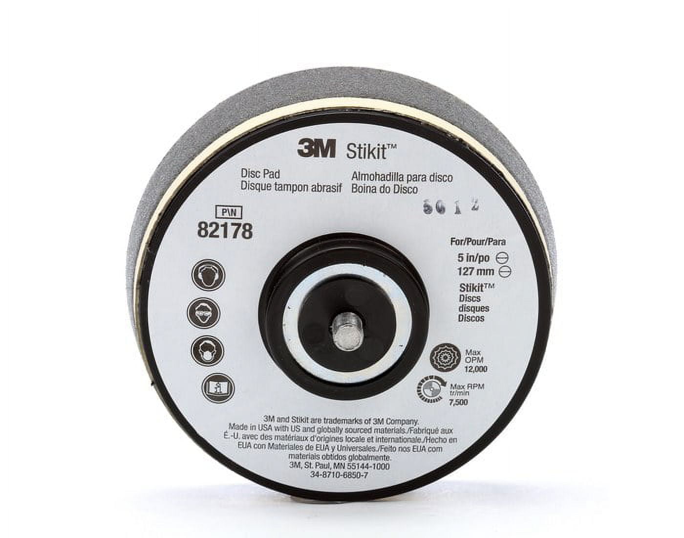3m PSA Disc Backup Pad,5 in Dia, Soft 60980015634 - Walmart.com