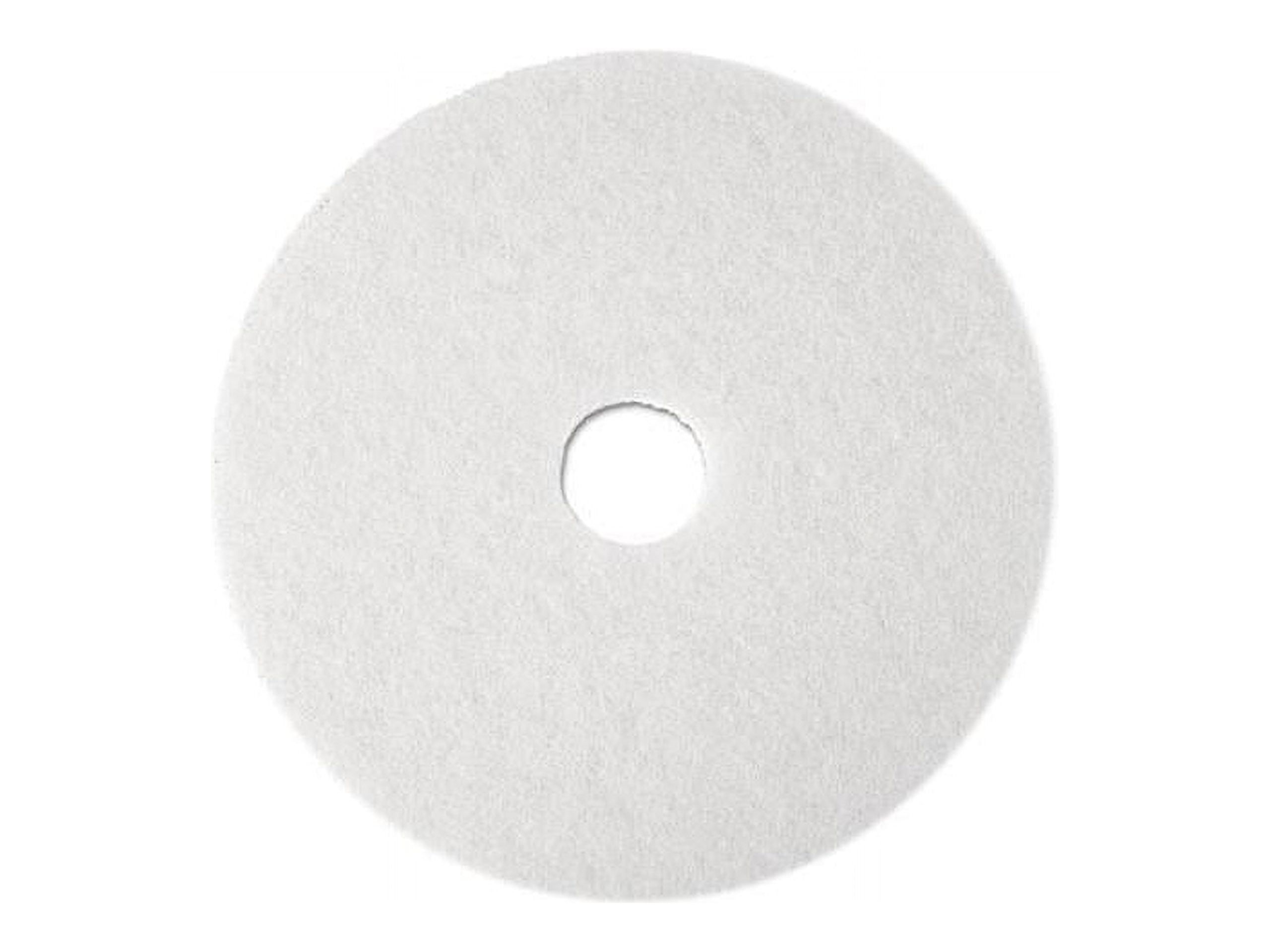 3M Super Polish Floor Pad 4100, 17" Diameter, White, 5/Carton - Walmart.com
