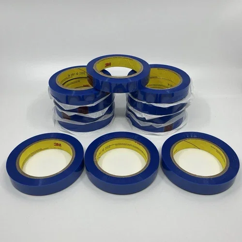 3M 8901 .75 3/4" X 72 Yards Blue Polyester Film Tape Roll High Temp New ...