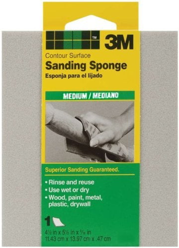 3M 918DC-NA Medium Contour Surface Sanding Sponges - Walmart.com
