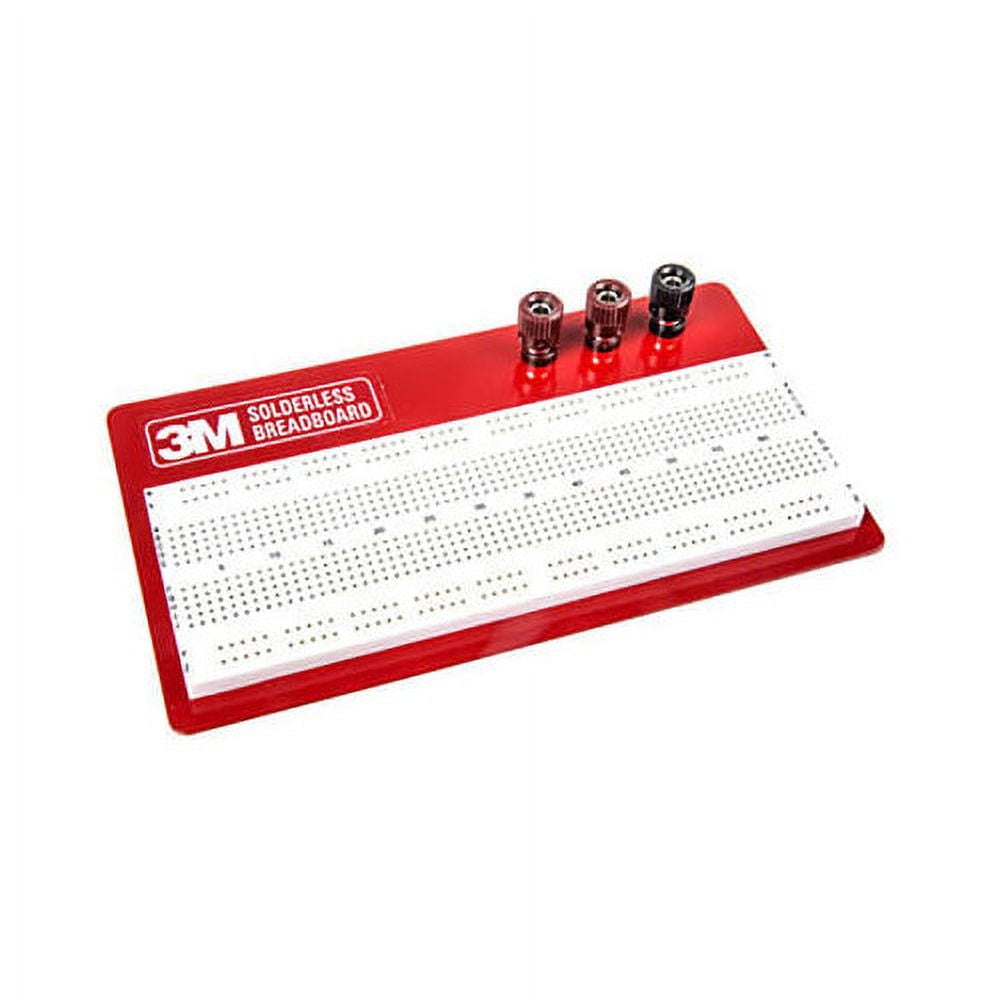 3M 922309, Breadboard Assembly, Solderless, Red, 177.8 x 101.6 x 24 ...