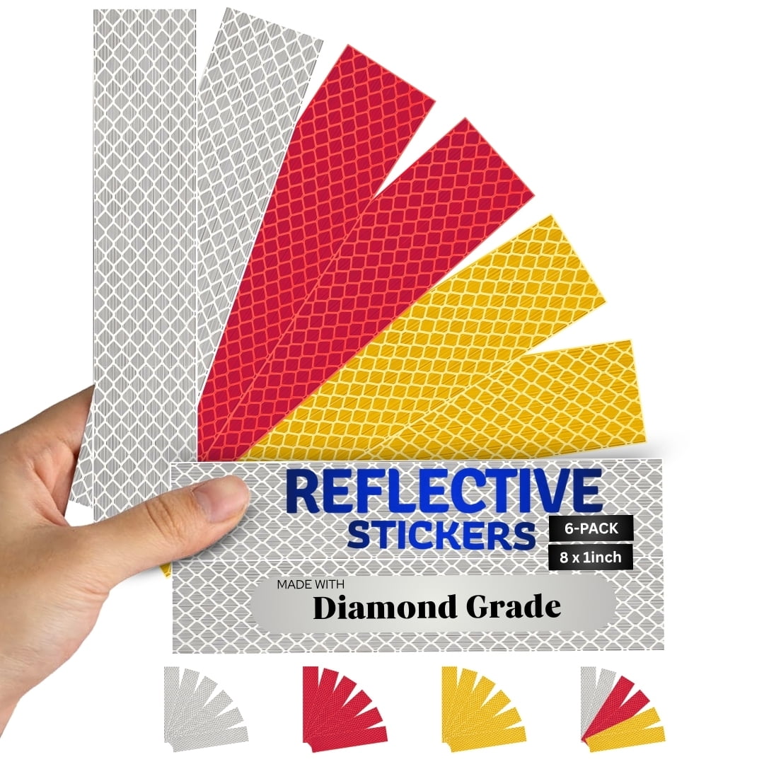 3M 983 Diamond Grade Reflective Tape Stickers Strips Safety US DOT-C2 ...