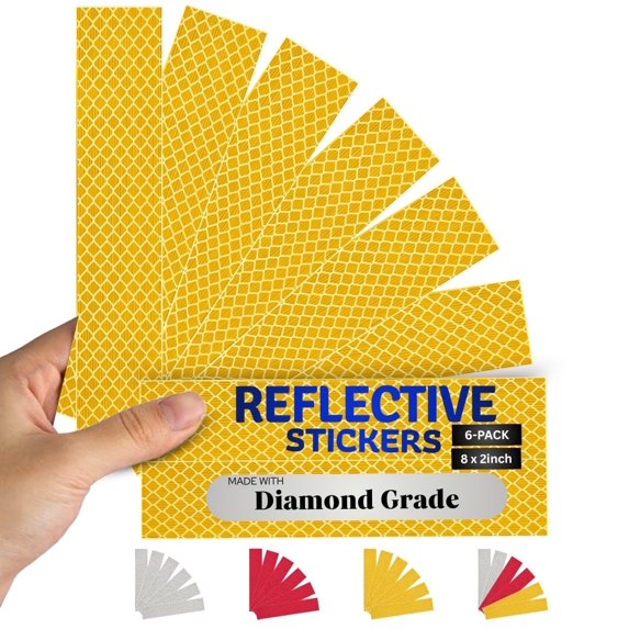 3M 983 Diamond Grade Reflective Tape Stickers Strips Safety US DOT-C2 ...