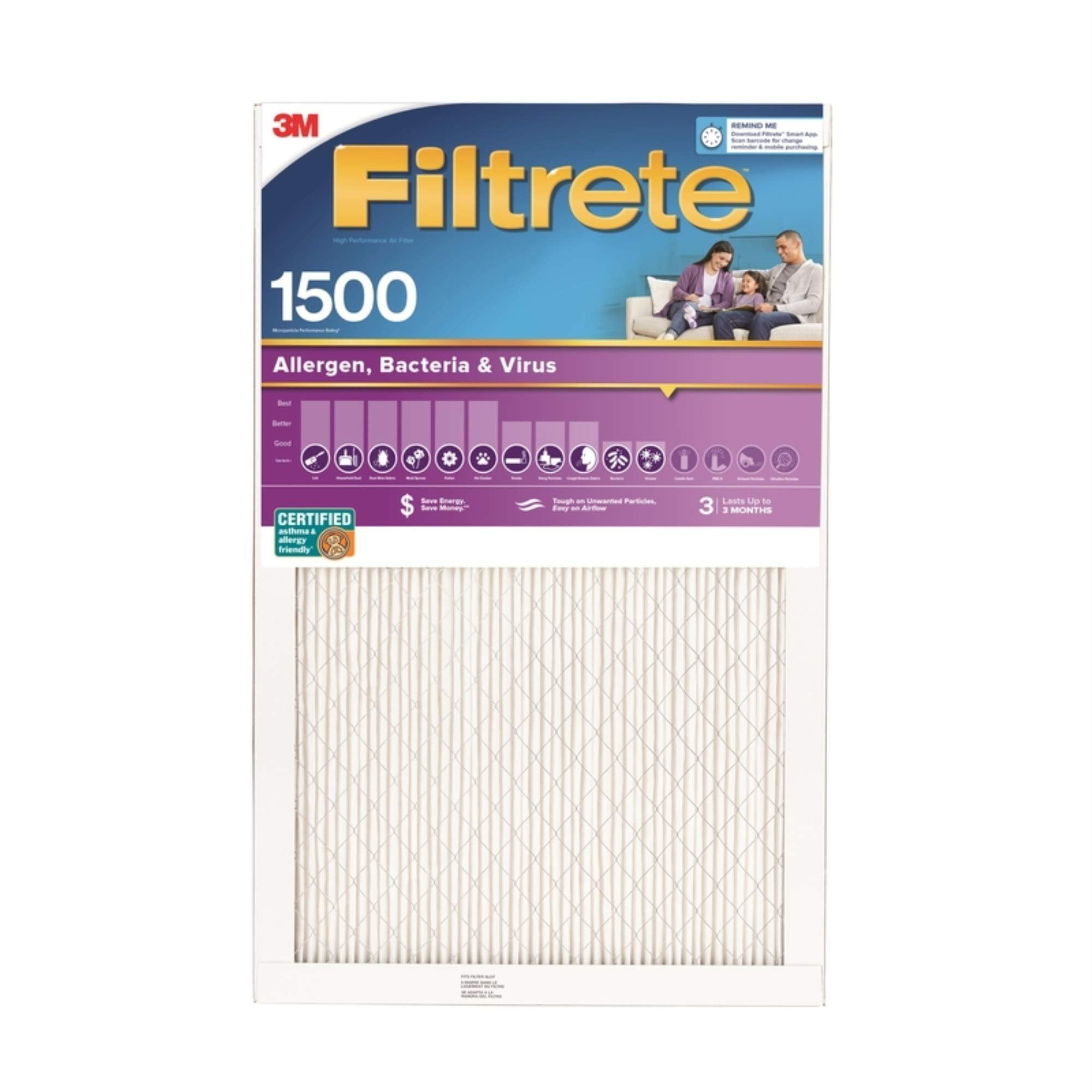 3M ALLERGEN Filter 20X20X1 - Walmart.com