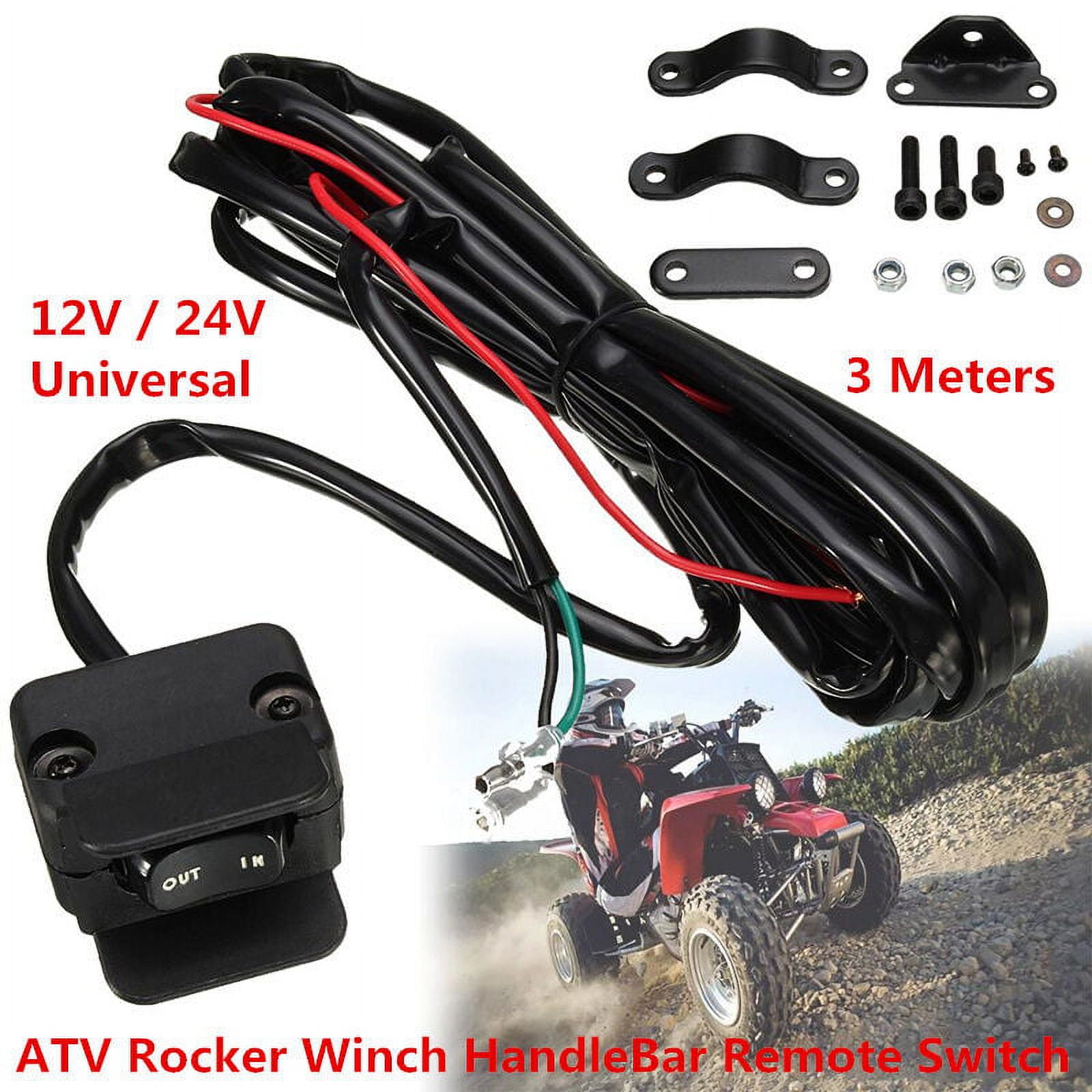 3M ATV UTV Winch Rocker Switch Handlebar Control Line Tool For Warn ...