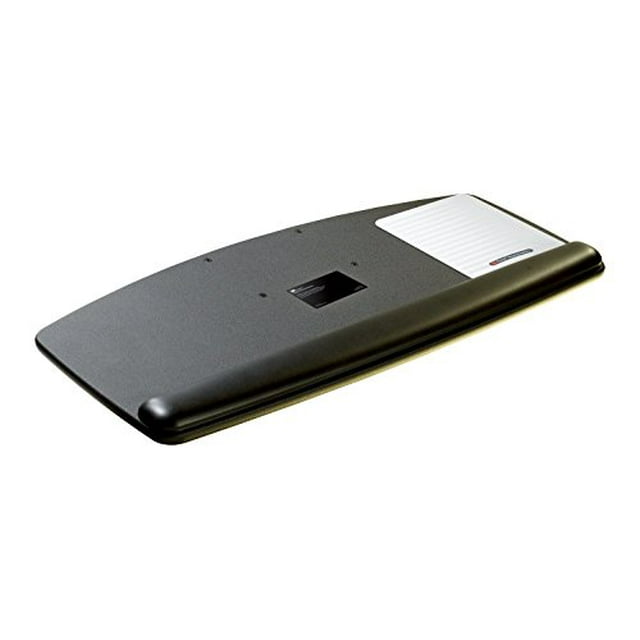 3M Adjustable Keyboard Tray Platform - 12.3" Width x 2.3" Depth - Black ...