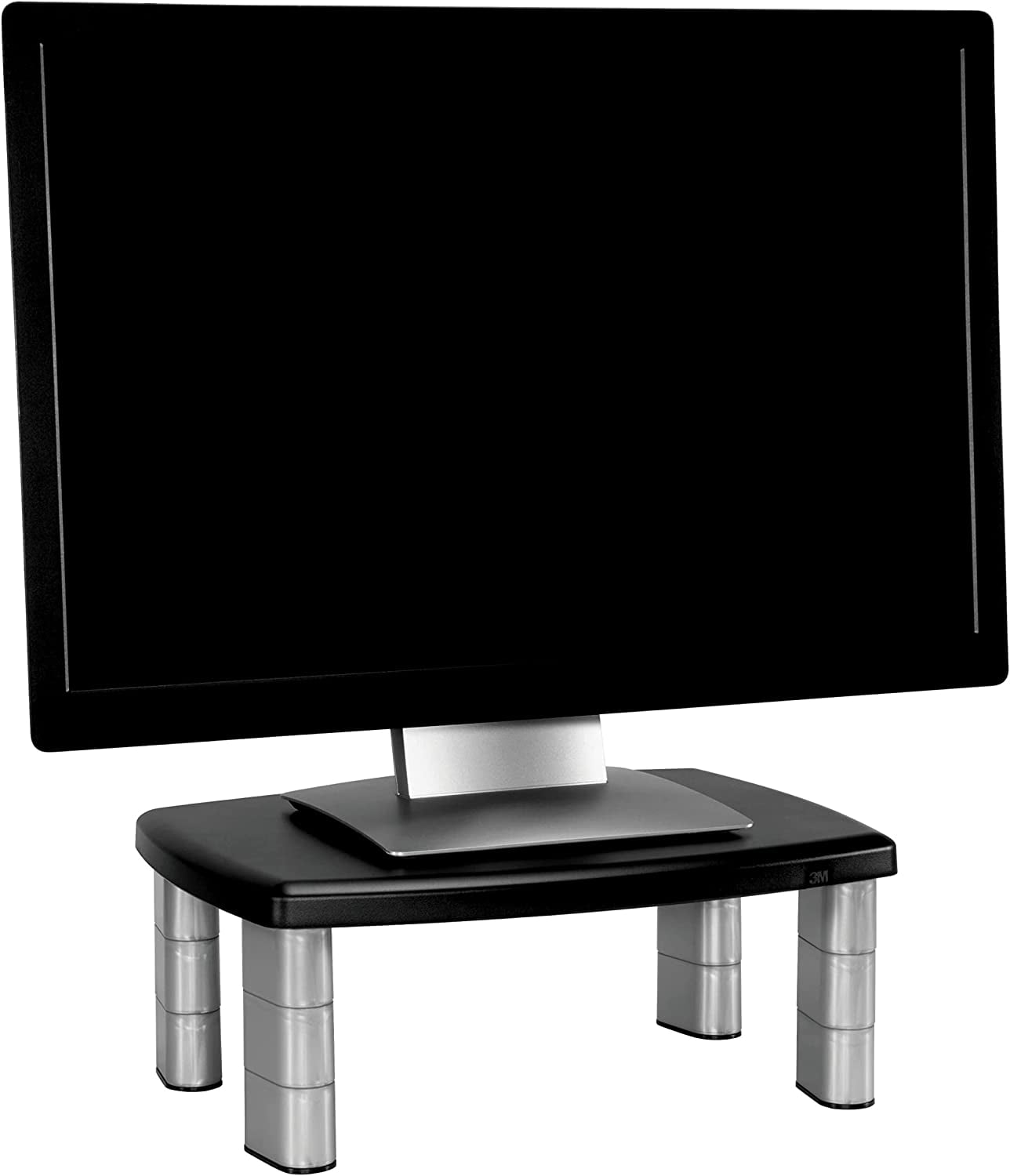 3M Adjustable Monitor Stand Riser, Three Leg Segments Simply Adjust ...