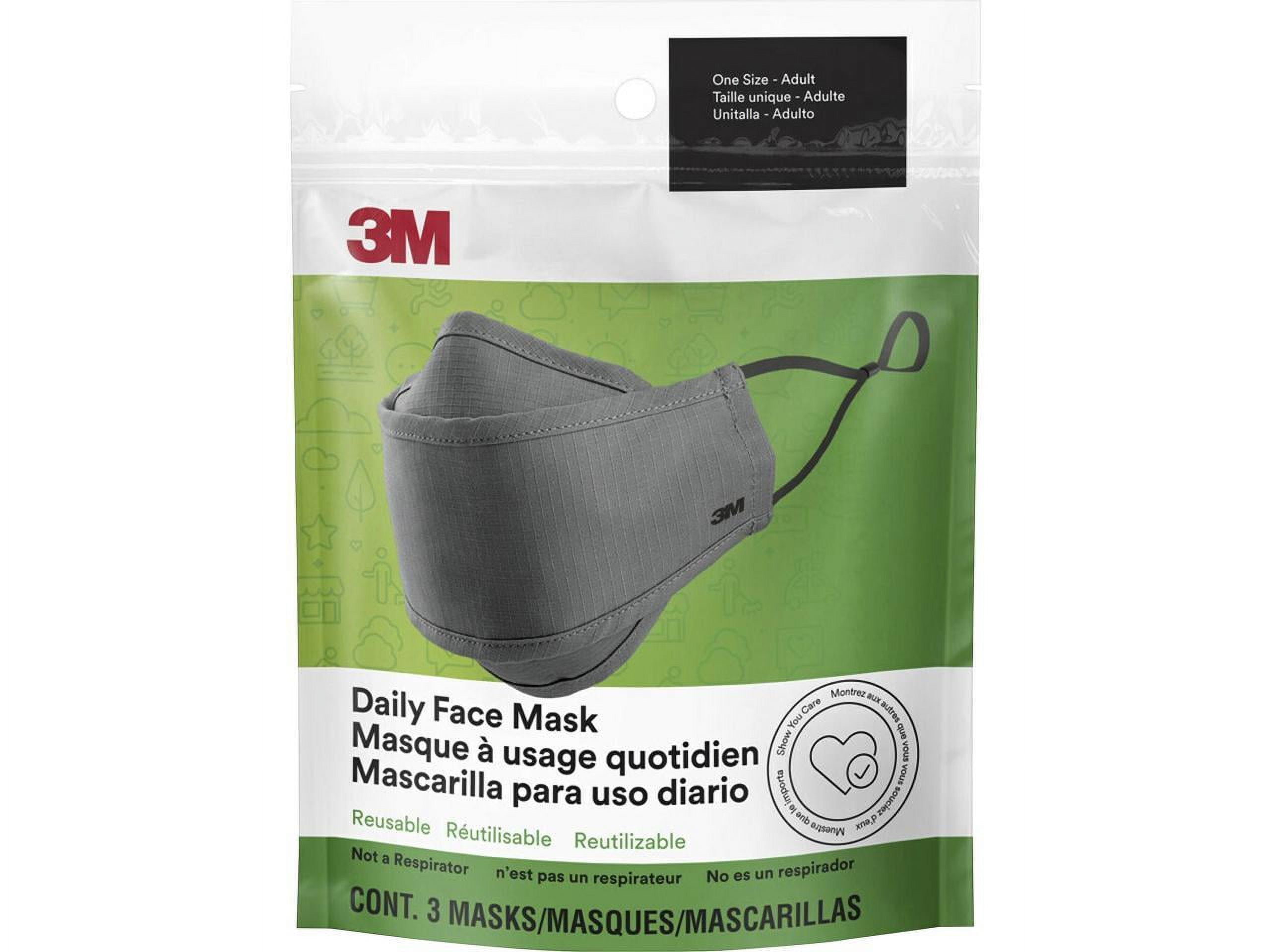 3M Adjustable Reusable Cotton Face Mask, 3 Piece HSA/FSA Eligible ...