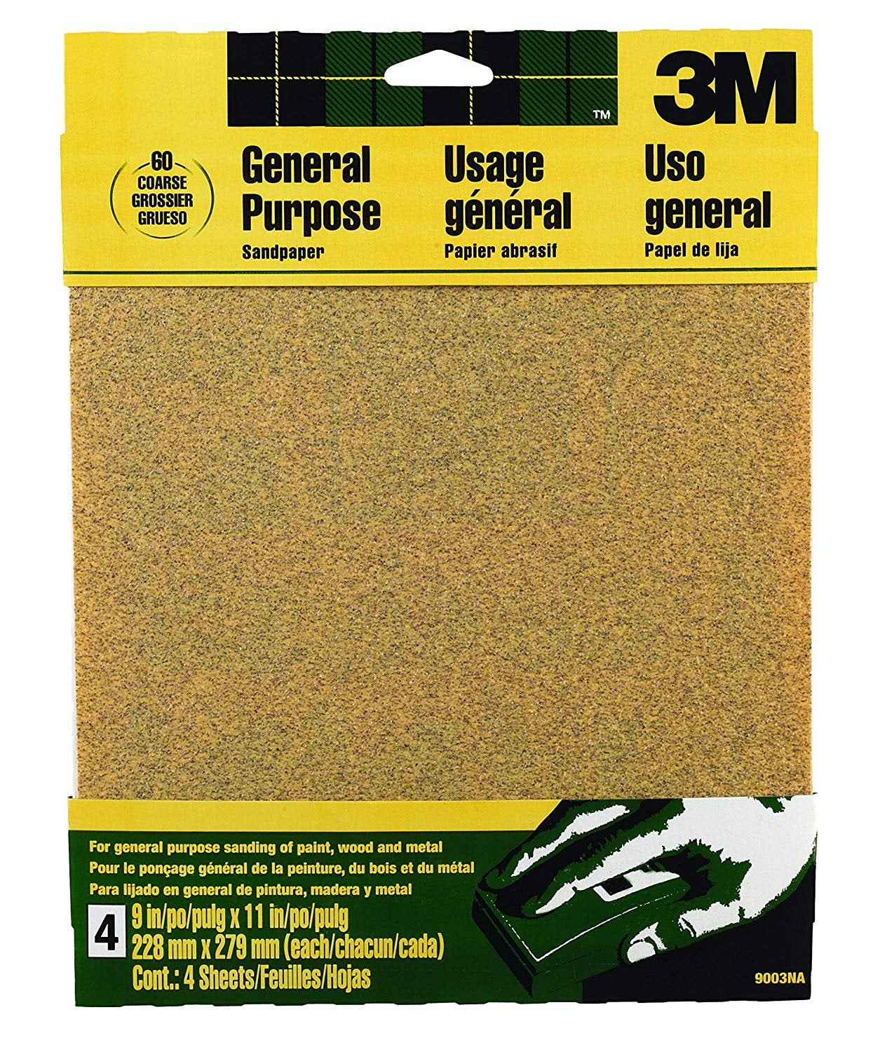 3M Aluminum Oxide Sandpaper, Coarse, 9-Inch by 11-Inch - Walmart.com
