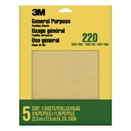 3M Sandpaper, 03038, 3-2/3 in x 9 in, 40 grit - Walmart.com