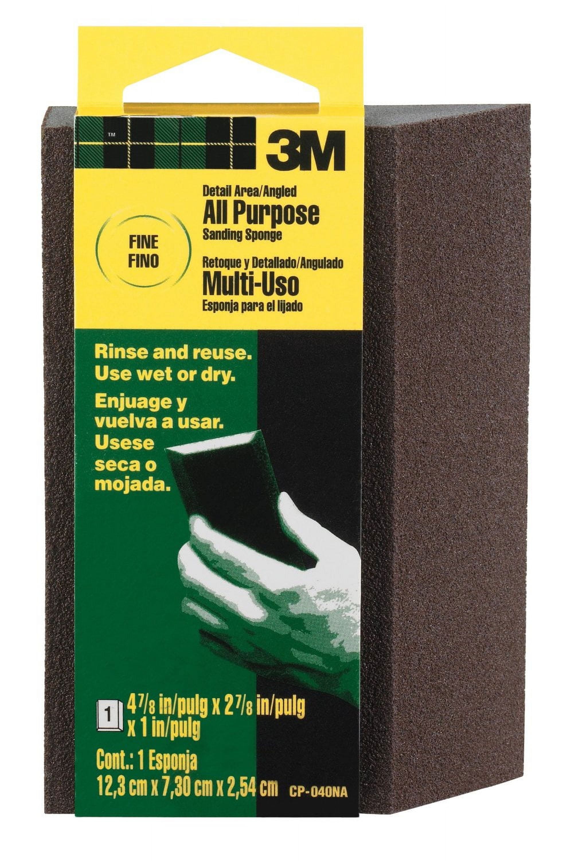 3M Angled Fine Grit Sanding Sponge - Walmart.com