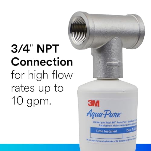 3M Aqua-Pure Whole House Scale Inhibition Inline Water System AP430SS, Prevents Scale Build Up ...