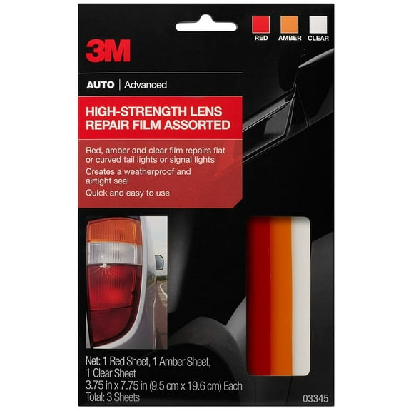 Auto High-Strength Lens Repair Film, 3.5 in x 7.75 in, Assorted Sheets ...