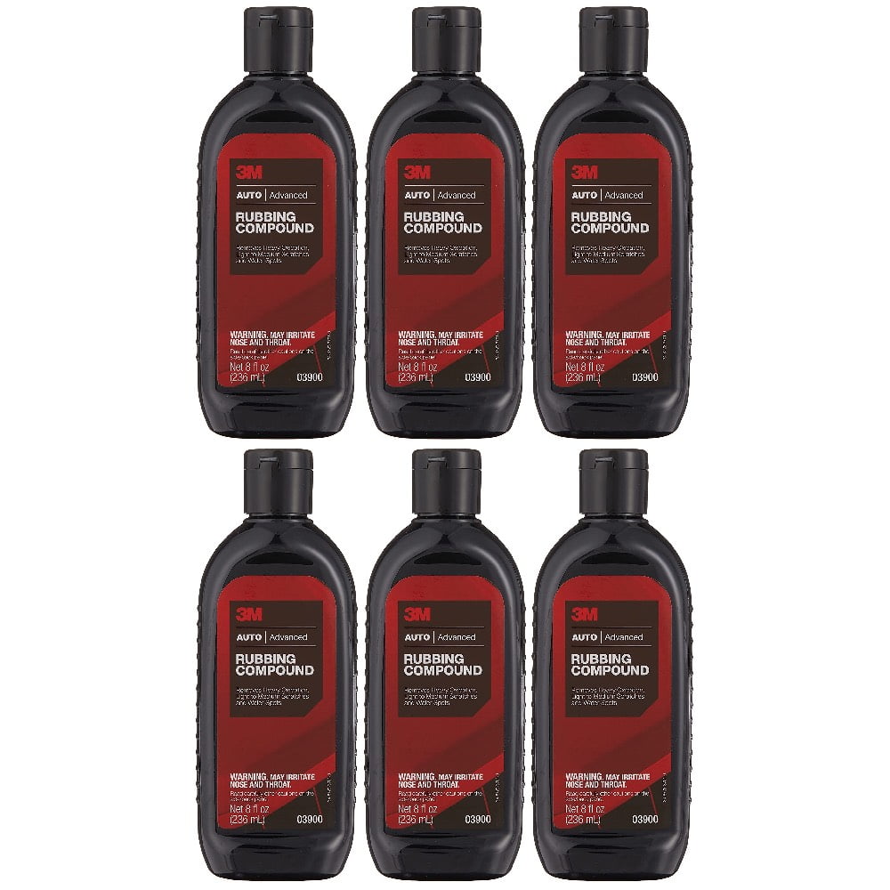 3M Auto Care Rubbing Compound 8 Ounce, 6 Pack - Walmart.com