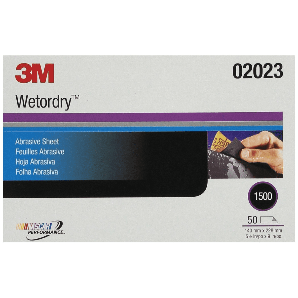 3M 2023 Abrasive Sheet Full Size for Dust Nib Removal and Surface Prep ...