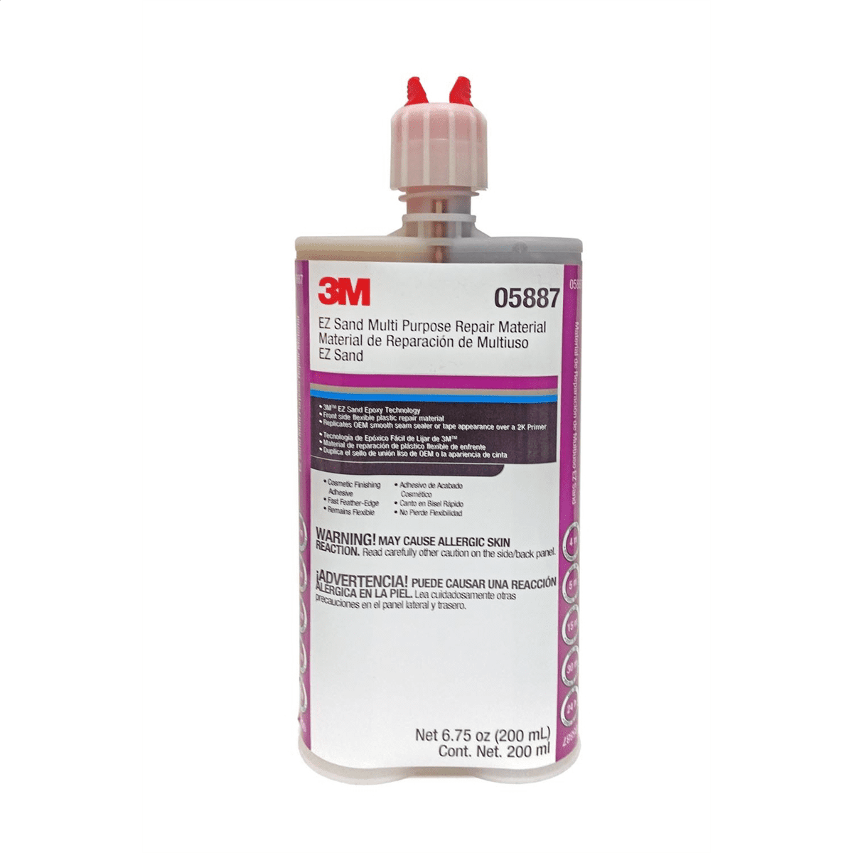 3M Automotive 5887 Automix EZ Sand Flexible Parts Repair, 200ml ...