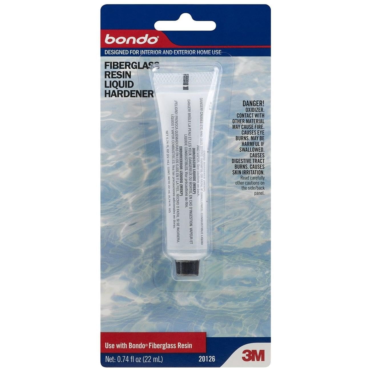 3M BONDO Fiberglass Resin Liquid Hardener, 00076308201265 6/Each ...