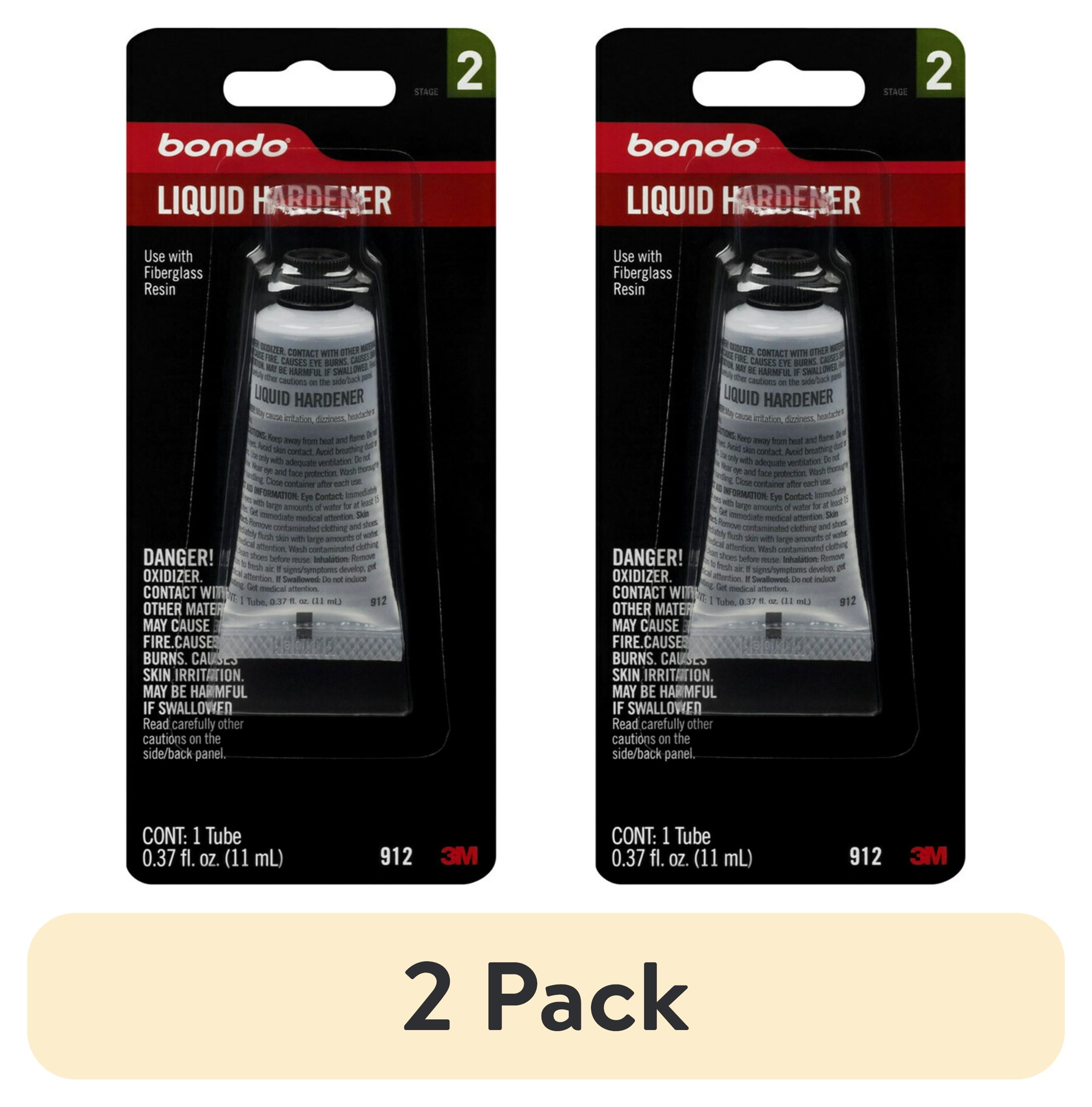(2 pack) 3M Bondo Body Fillter, Liquid Hardener, B56912, Automotive ...