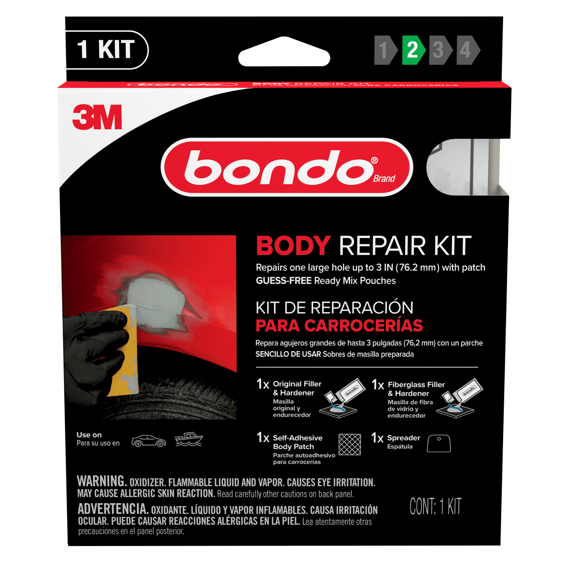 Bondo 2 Oz. Ready Mix Body Repair Kit BRKIT-2PK-ES - Walmart.com