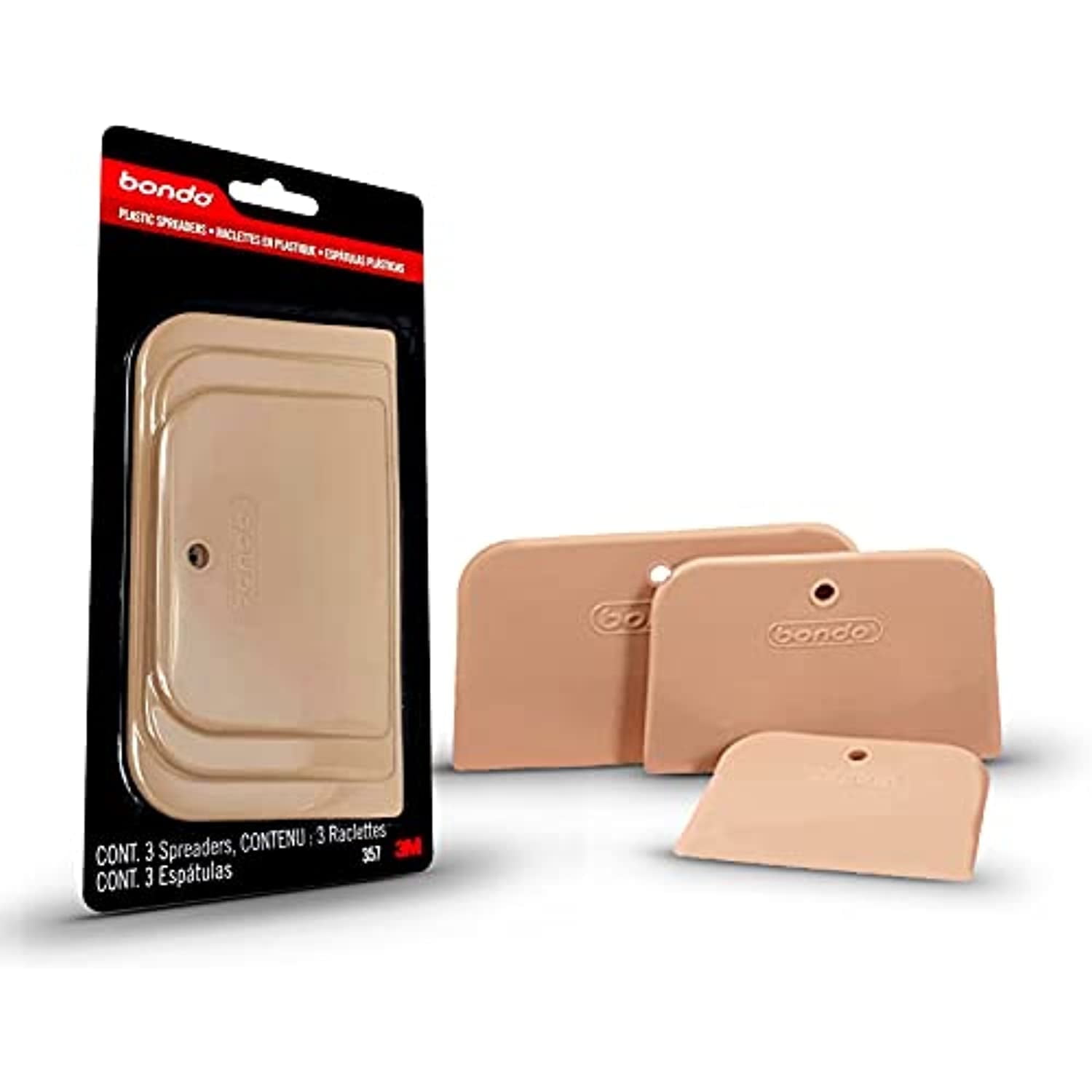 3M Bondo Plastic Spreaders, Automotive Body Repair, 3 Different Sizes ...