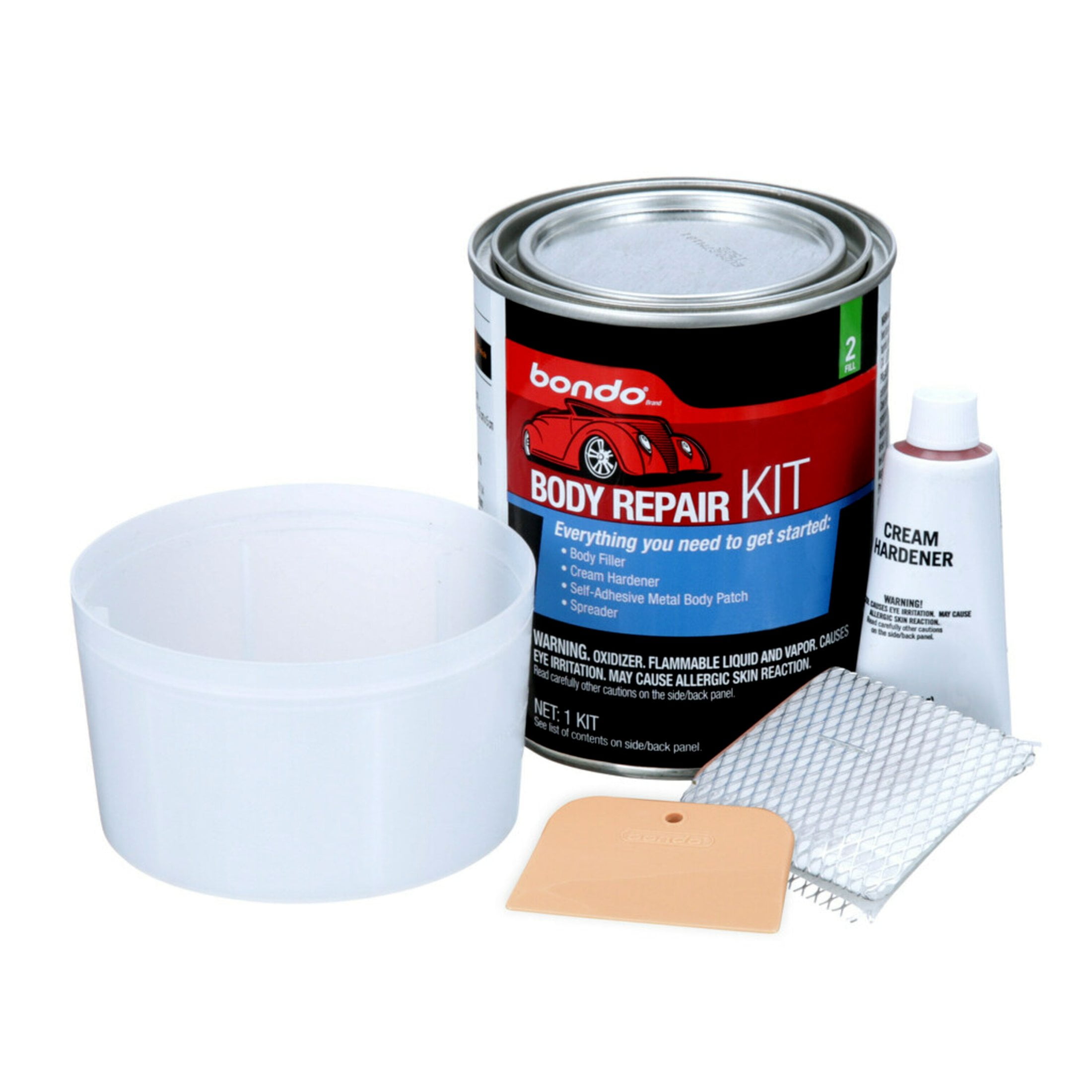 3M Bondo Automotive Body Repair Kit, Stage 3, 4 pc. Can with Filler ...
