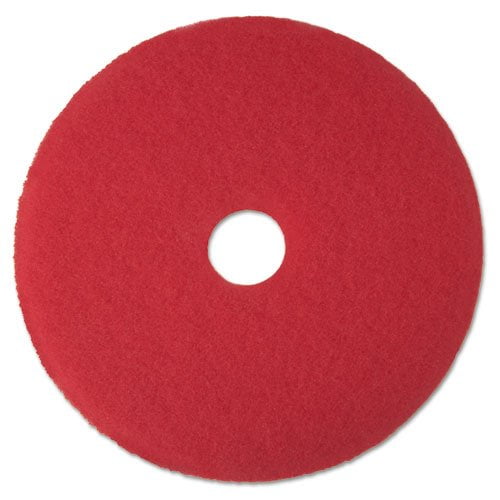 3M Buffer Floor Pad 5100, 13", Red - Includes five pads. - Walmart.com