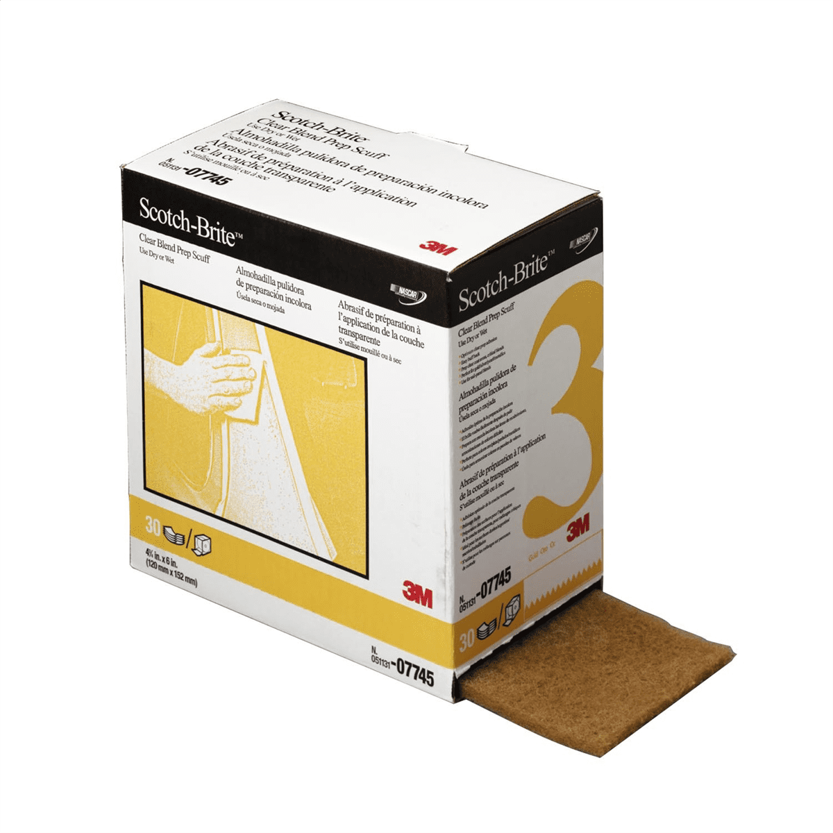 3M CLEAR BLEND PREP SCUFF 4 3/4"x15' ROLL - Walmart.com