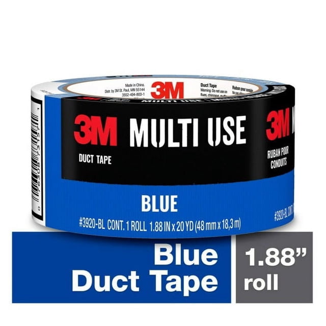 3M™ Blue Duct Tape 3920-BL, 1.88 in x 20 yd (48 mm x 18,2 m) - Walmart.com