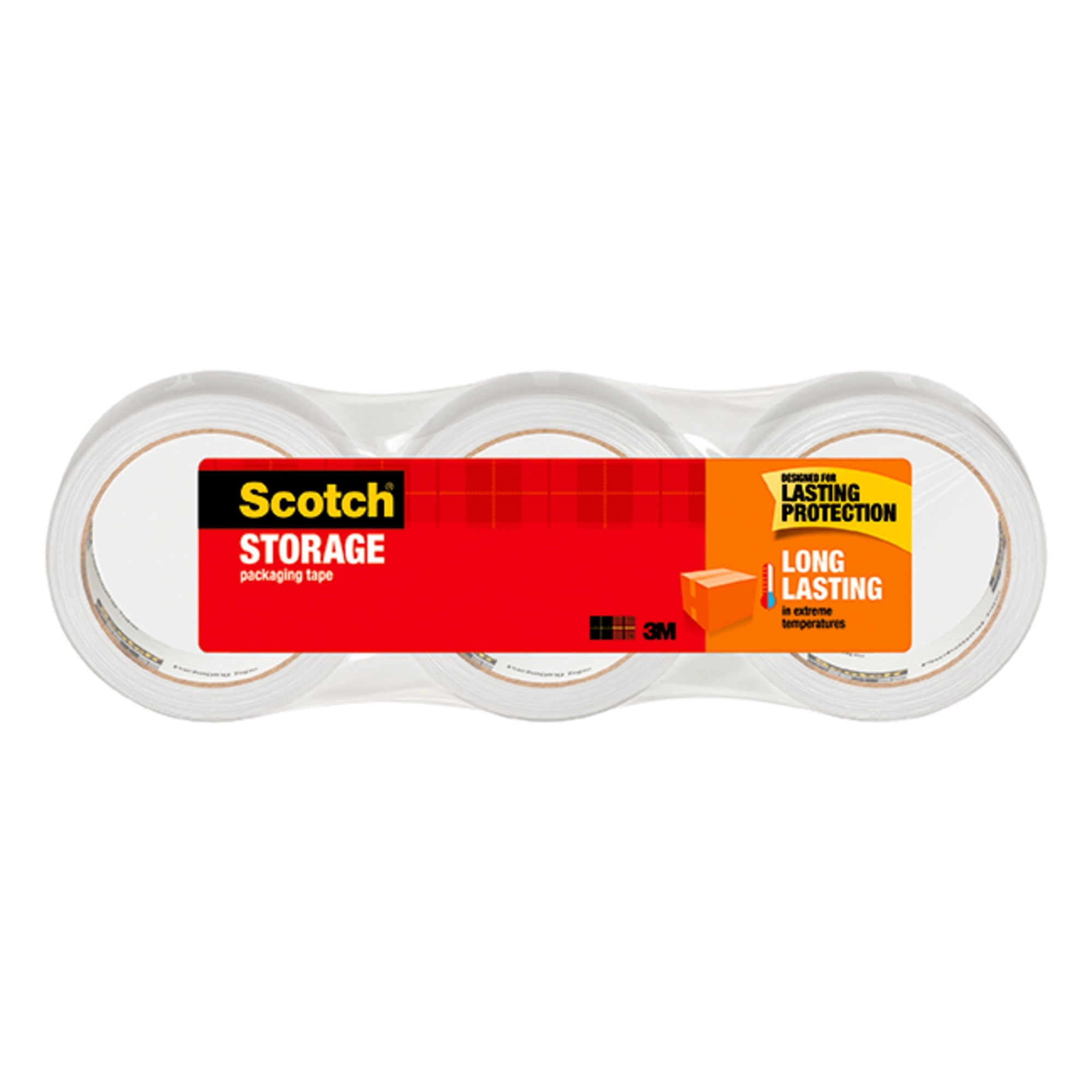 3M COMPANY Scotch Transparent Tape Roll, 3 Pack, 1.88" x 54.6 YD, Long ...
