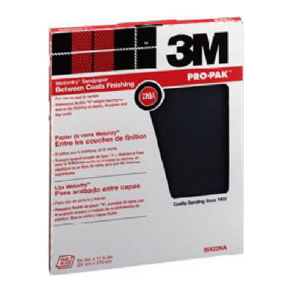 3M COMPANY 88602 25CT 9x11 120Grit Paper - Walmart.com