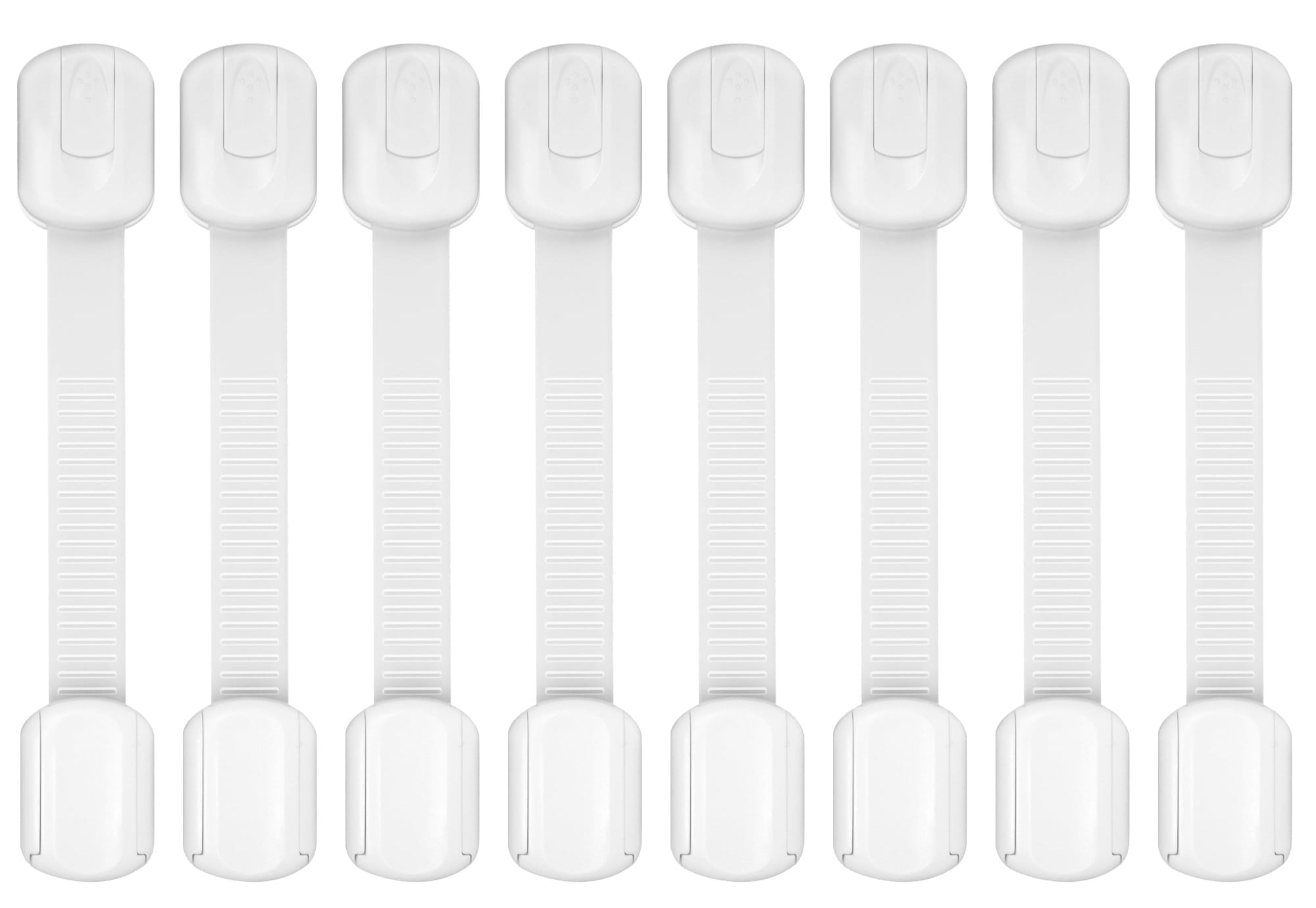 Liltom Child Cabinet Locks Set of 8 Easy to Use Durable Baby Safety ...