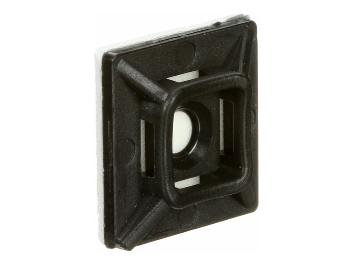 3M - Cable tie mounting base - 4-way adhesive mount, 3/4" x 3/4", 1.9 ...