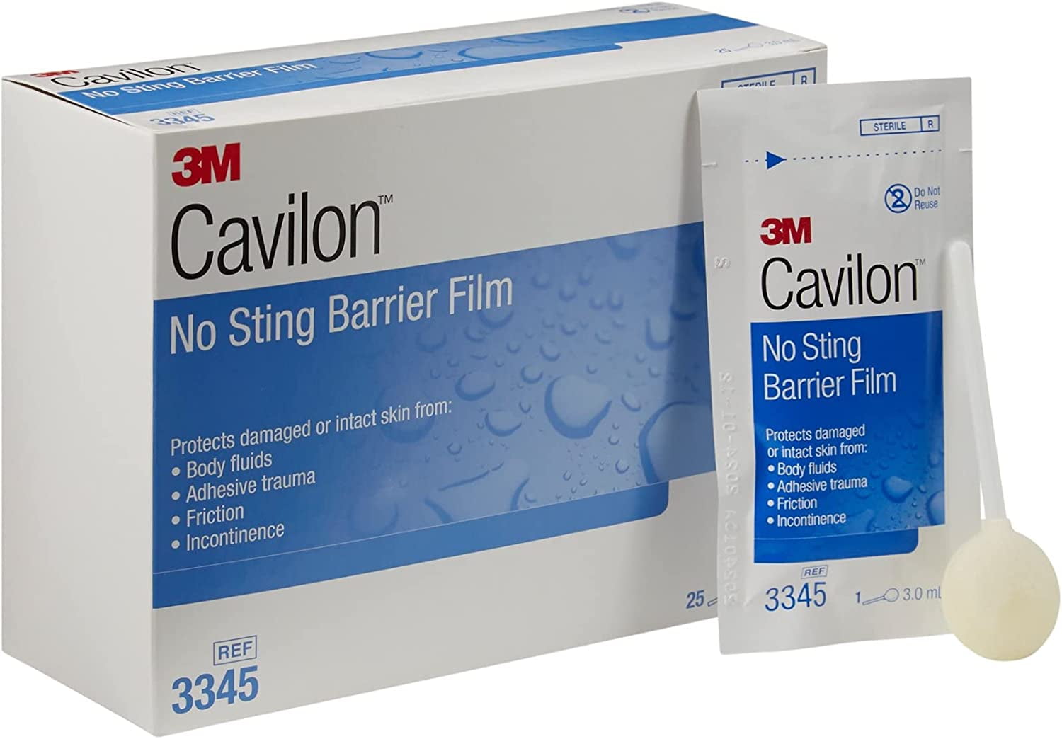 3M Cavilon Liquid Barrier Film Dressing with Foam Applicator Pack of 25 ...