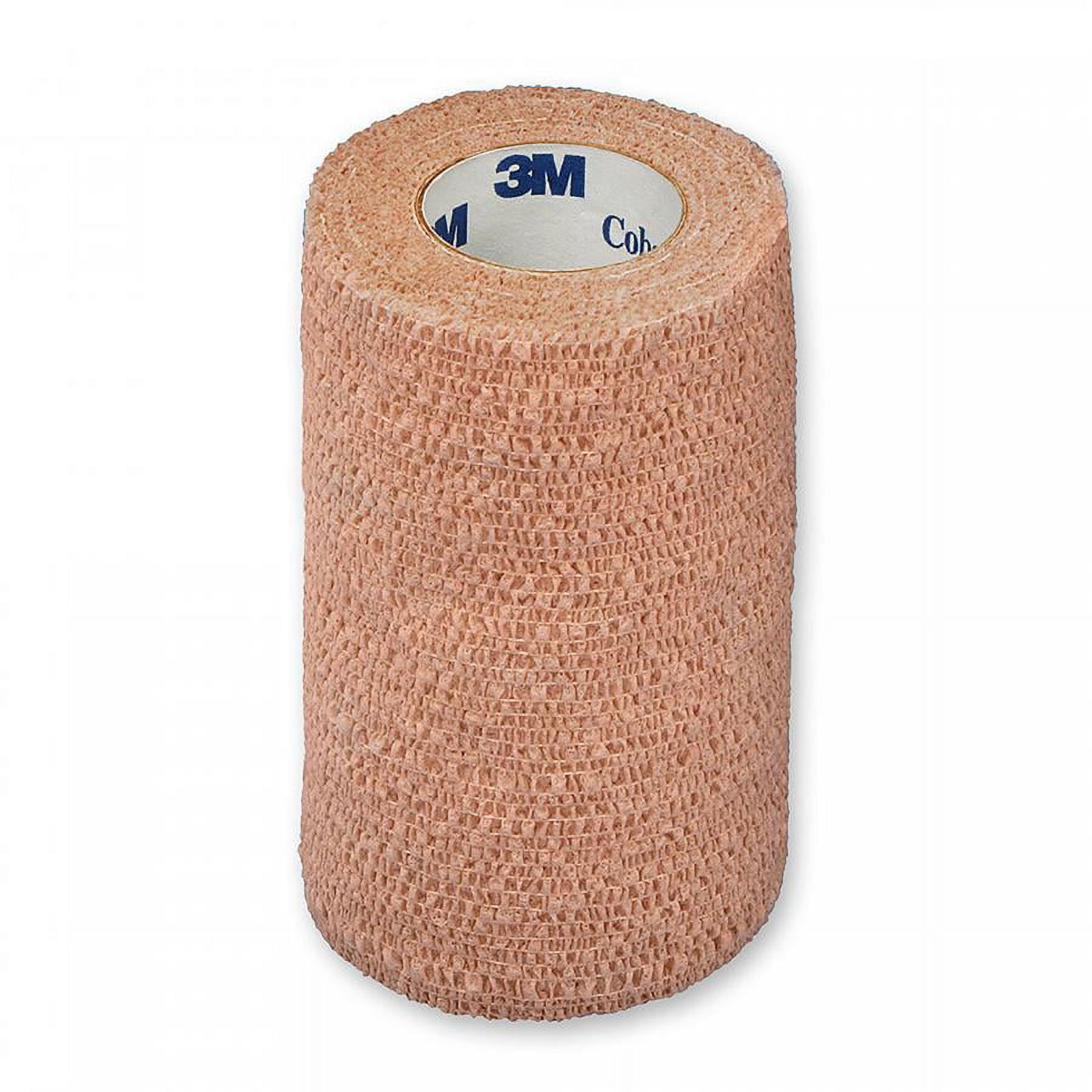 3M Coban Sterile Cohesive Bandage, 4 Inch x 5 Yard, Tan, 18 Count ...