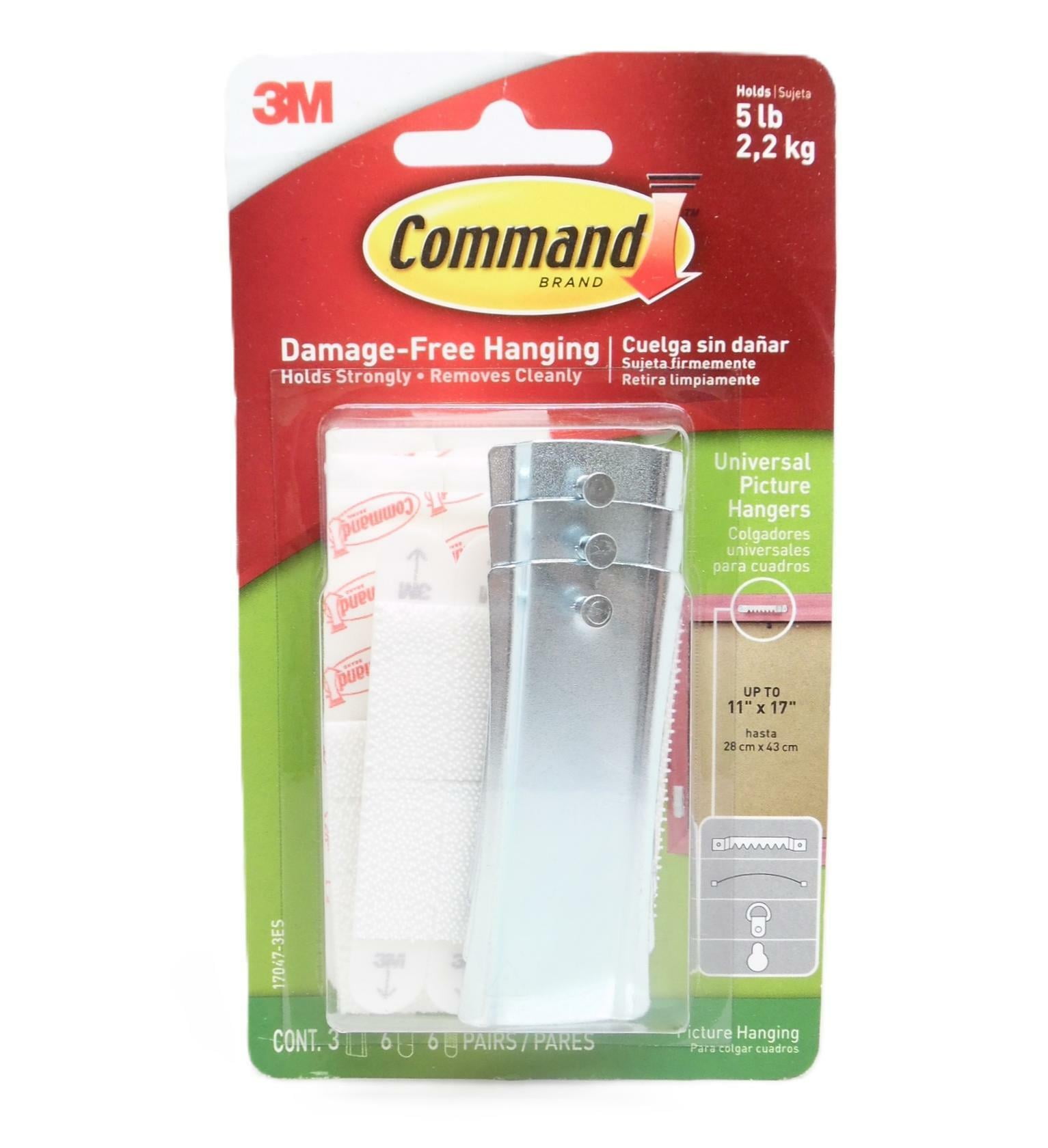 3M Command Damage-Free Hanging Universal Picture Hangers Up to 5 lbs ...