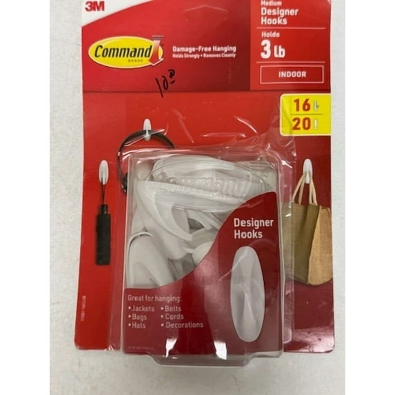 3M Command Medium Designer Hook - Walmart.com