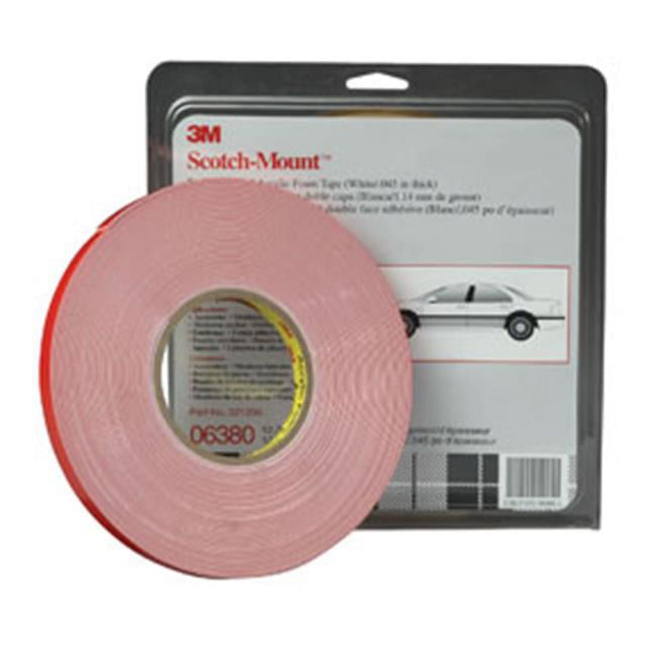 3M Company 3M-6382 Automotive Acrylic Plus Attachment Tape Black ...