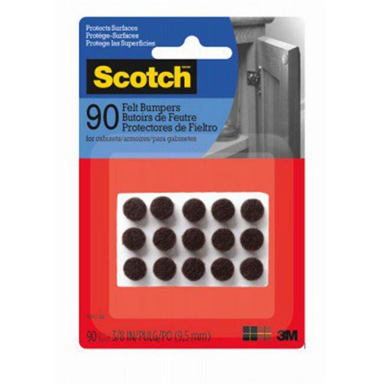 3M Scotch Felt Bumpers, SP953 - Walmart.com