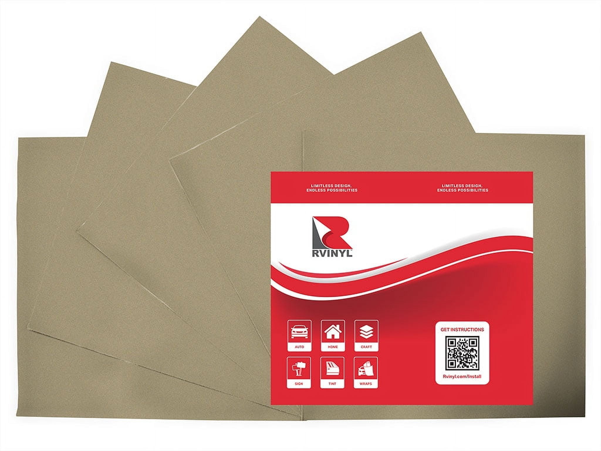 3M Craft Vinyl Film 180mC Champagne Metallic 249 Weather Resistant - 5 Sheets 12" x 12 ...