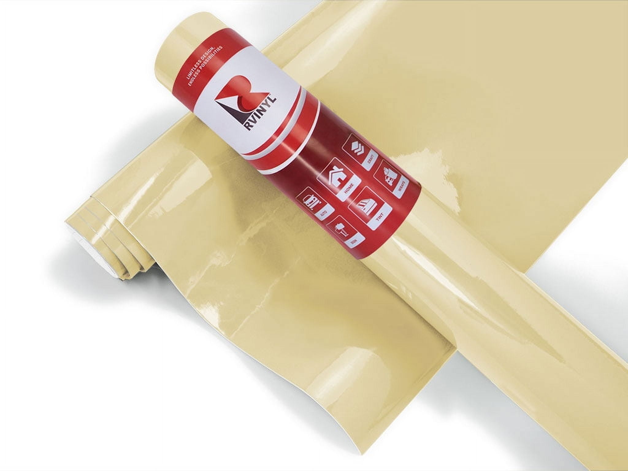 3M Craft Vinyl Film Roll 180mC Fawn 99 Weather Resistant High Gloss Finish - 12" x 5ft - Walmart.com