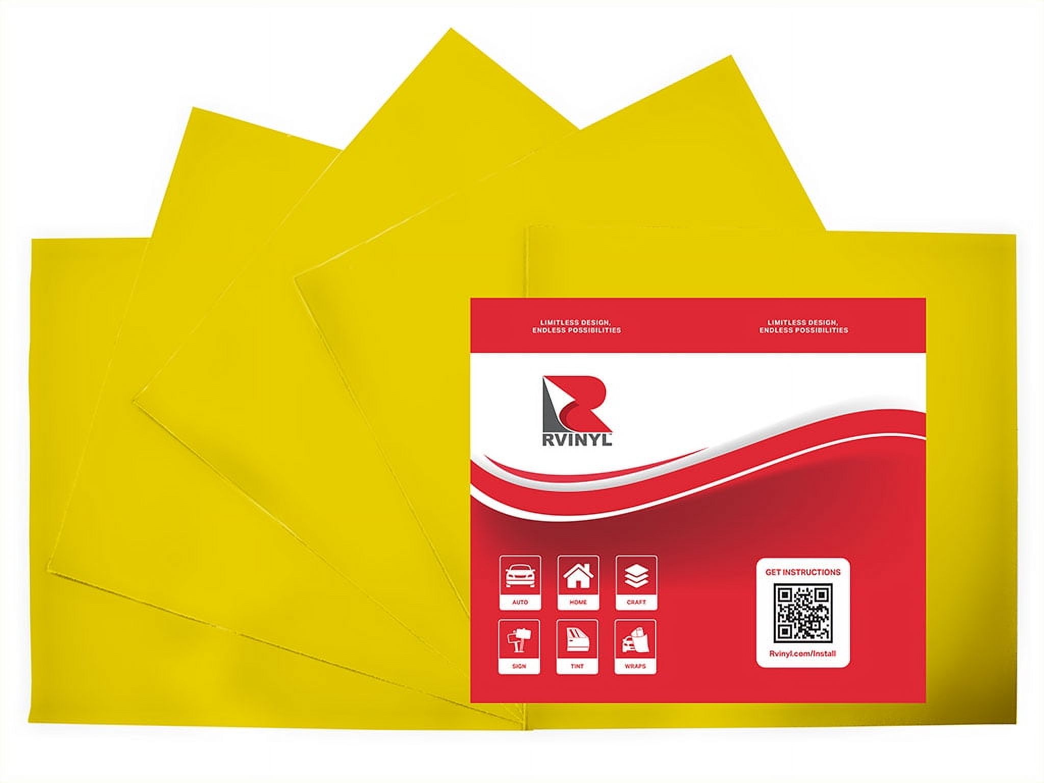 3M Craft Vinyl Film Roll 180mC Light Lemon Yellow 65 Weather Resistant ...