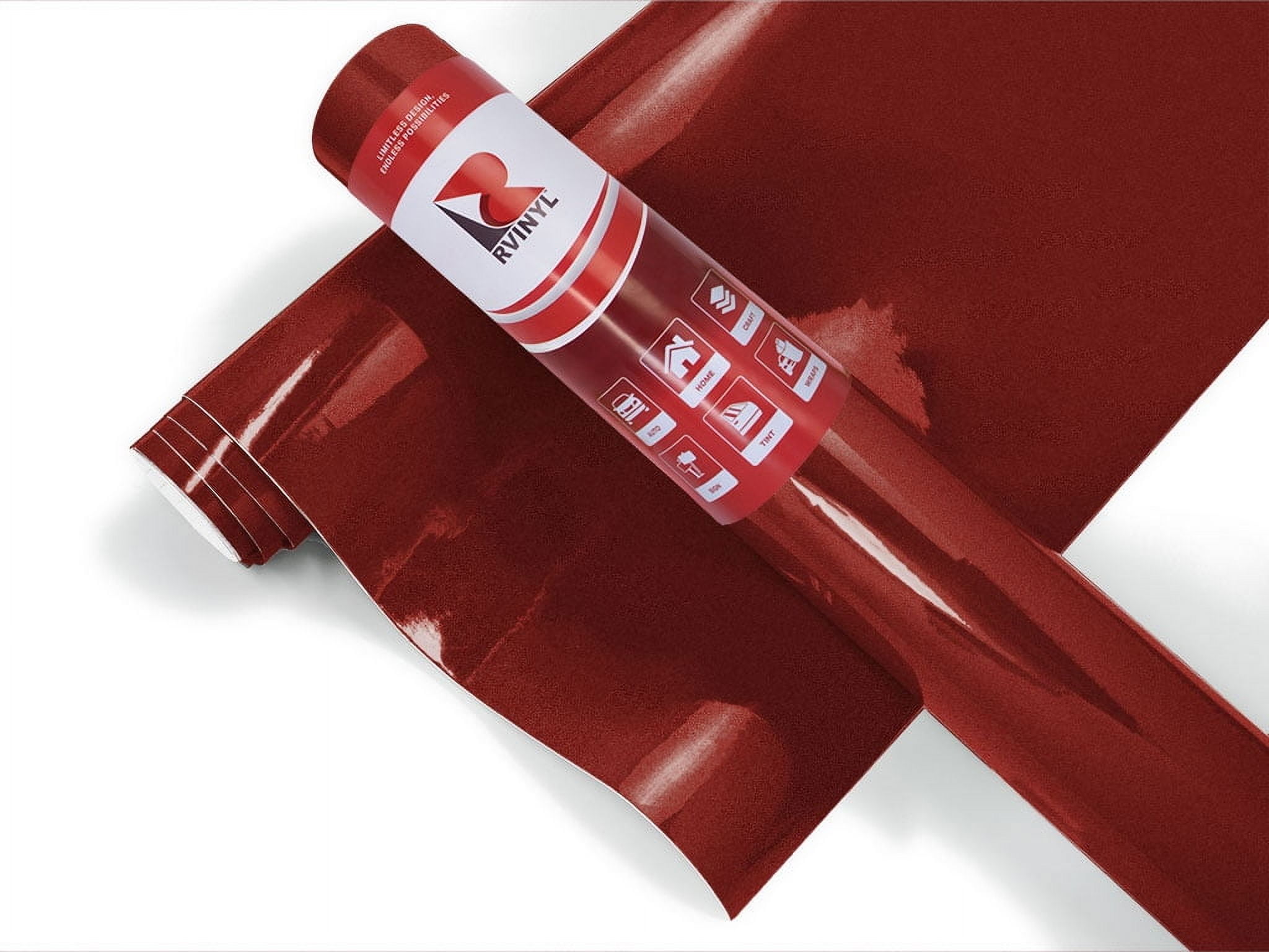 3M Craft Vinyl Film Roll 180mC Steampunk Red Metallic 243 Weather Resistant - 12" x 10ft ...