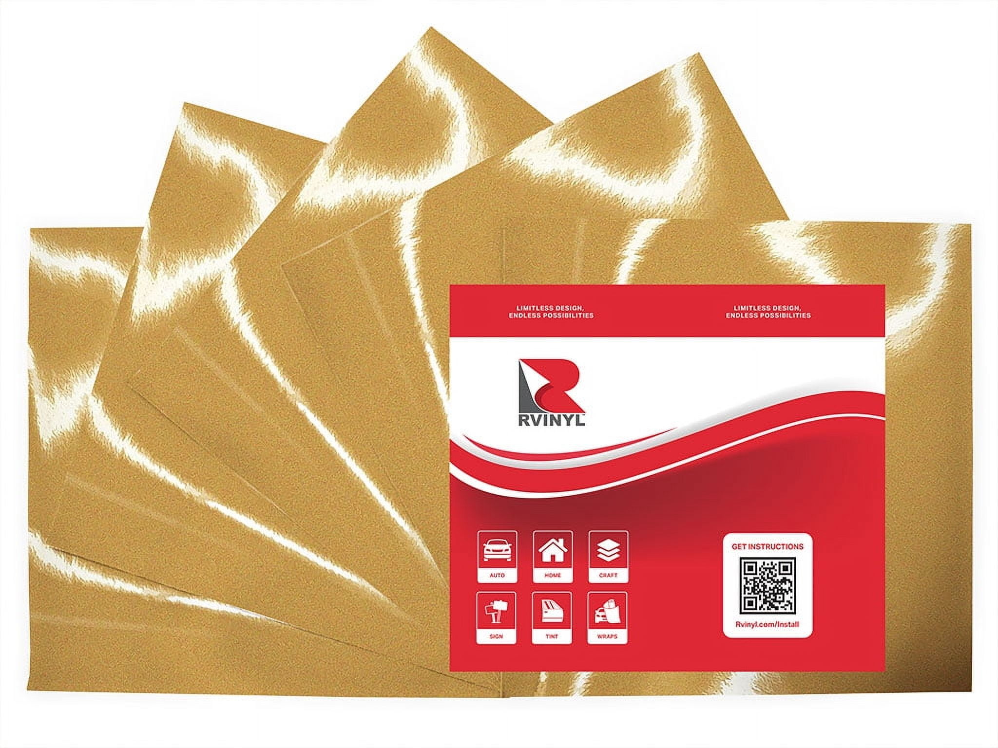 3M Craft Vinyl Wrap Sheet Roll Scotchlite 5100 Gold Reflective 64 - 5 Sheets 12" x 12" - Walmart.com