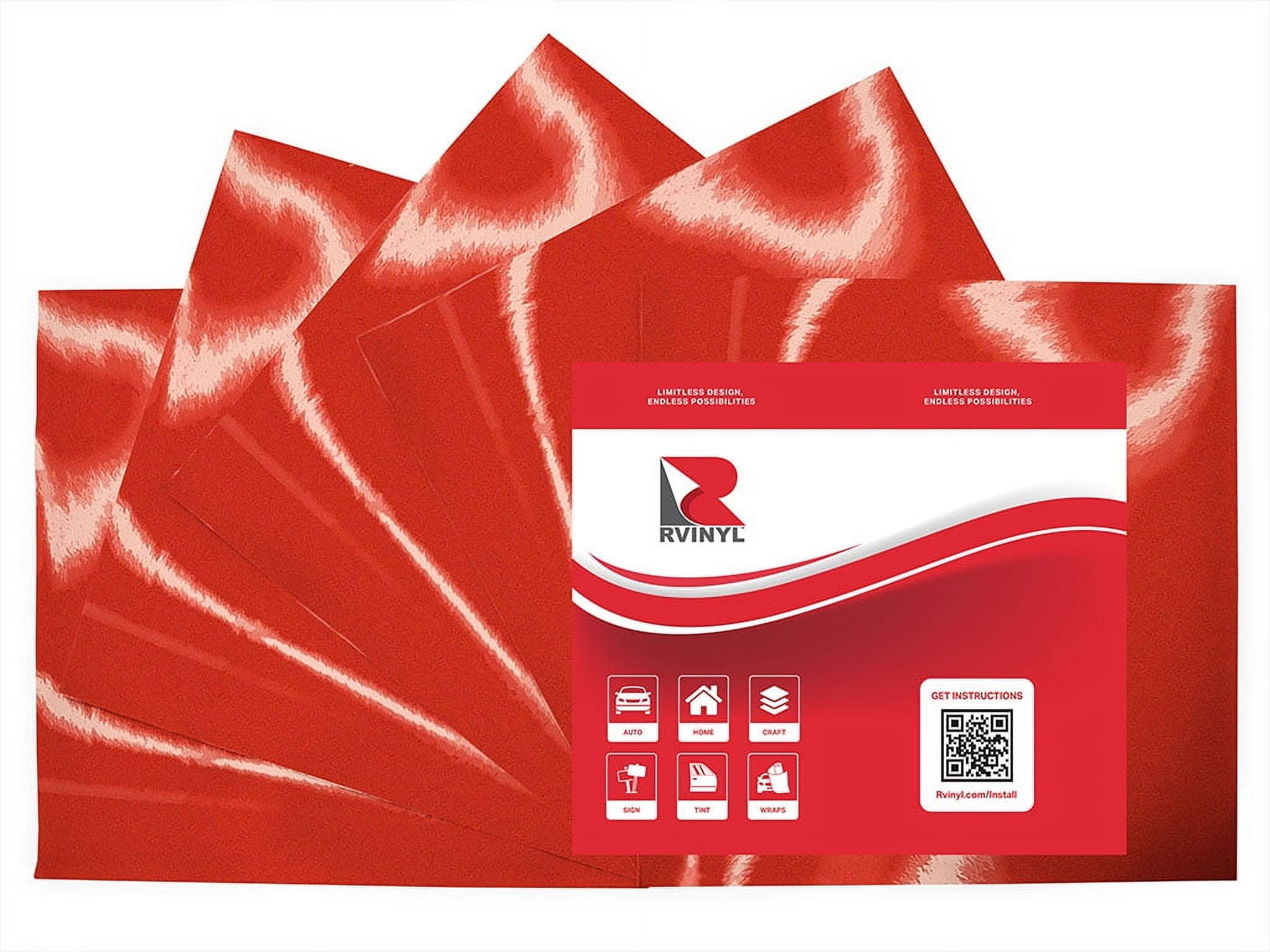 3M Craft Vinyl Wrap Sheet Roll Scotchlite 5100 Red Reflective 72 - 5 ...