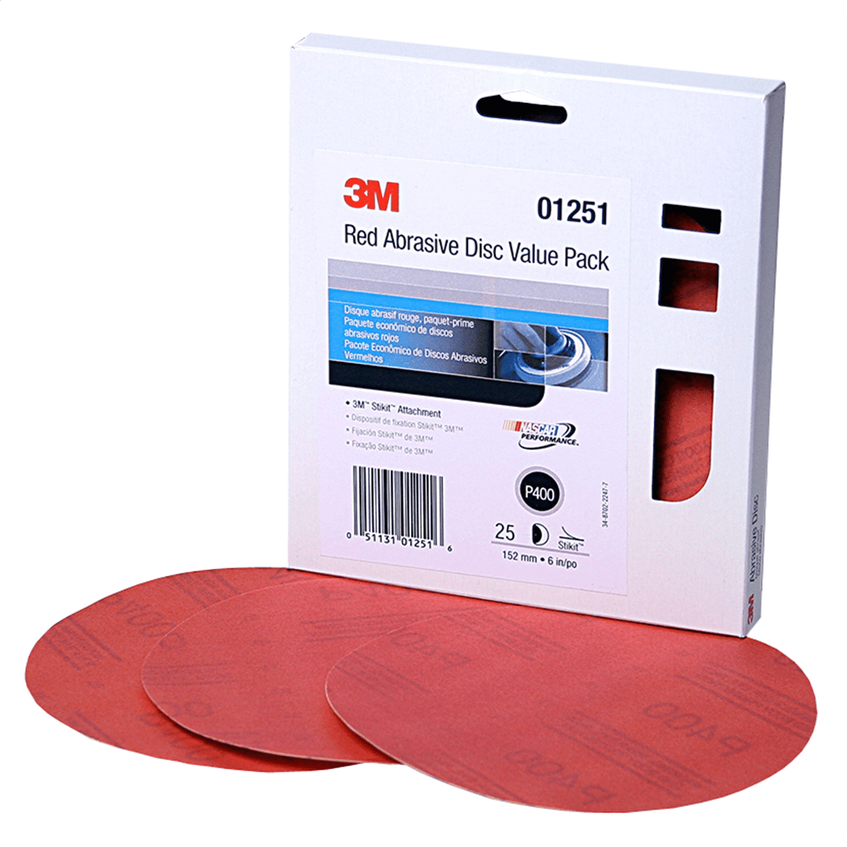 3M DISC VALUE PACK 01251 6 IN P400 25/PACK - Walmart.com