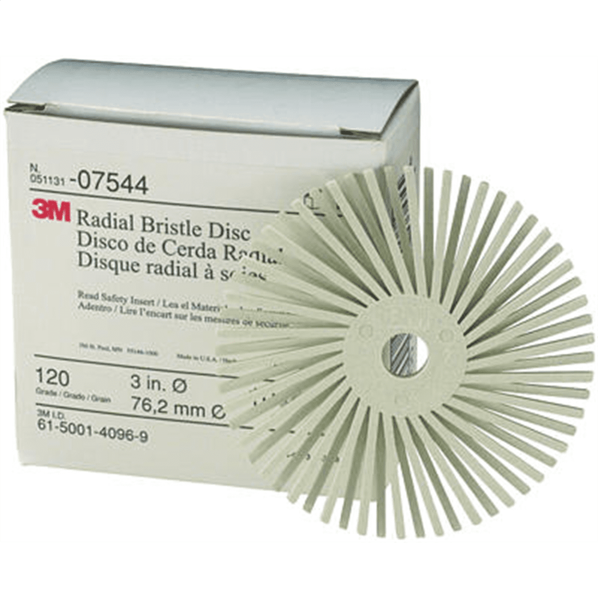 3M DISCS RADIAL BRISTLE 3" 120 GRADE - Walmart.com