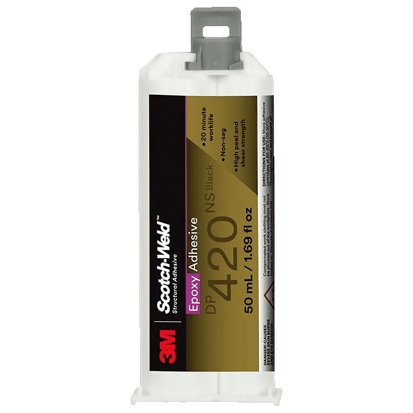 3M Scotch-Weld DP420NS Black 50mL Toughened Non-Sag Epoxy Adhesive Glue ...