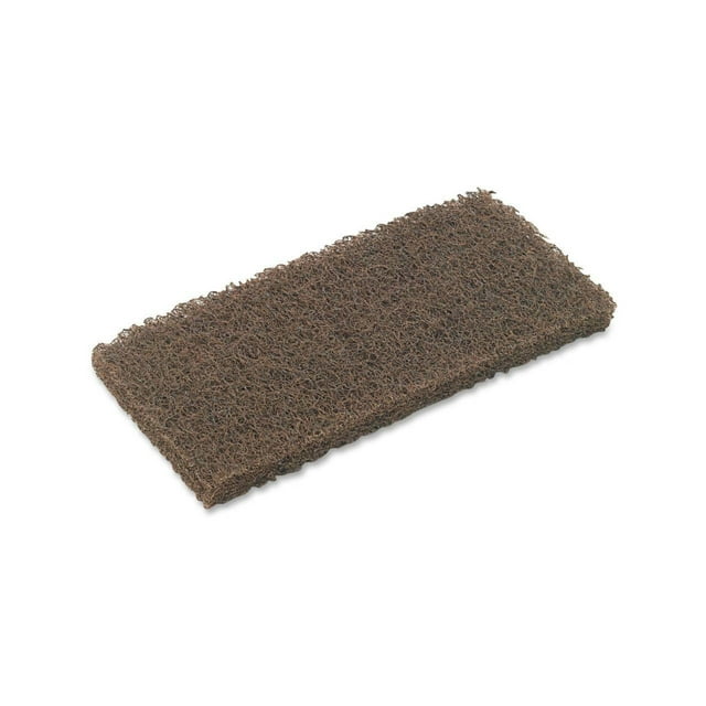 3M Doodlebug Scrub 'n Strip Pad, 4 5/8 x 10, Brown, 5/Carton -MMM08004 ...
